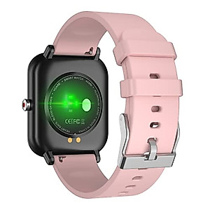 CRTORRS 2022 Men Women Smart Watch, Fitness Tracker Smartwatch, 5 ATM Water Resistant, Heart Rate, Blood Pressure, Sleep Monitor, Bluetooth Sport Band for iPhone Android Phone (Pink)