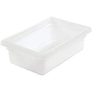 Rubbermaid FG350900WHT White Plastic Box 3.5 Gallon 18 x 12 x 6 - Lot of 6