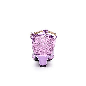 RUYBOZRY Women's Standard Latin Dance Shoes Professional Ballroom Performance character Wedding Shoes for women,DY309-R,Purple-3.5,US 8