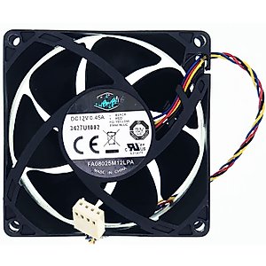 CPU Cooling Fan FA08025M12LPA for HP Envy 700-410 A6000 P7 H8 644724-001 DC 12V 0.45A 4-Wire 4-Pin 8CM 8025 Cooling Fan PWM Silent Fan