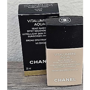 Chanel Vitalumiere Aqua Ultra Light Skin Perfecting M/U SPF15 - # 50 Beige 30ml/1oz