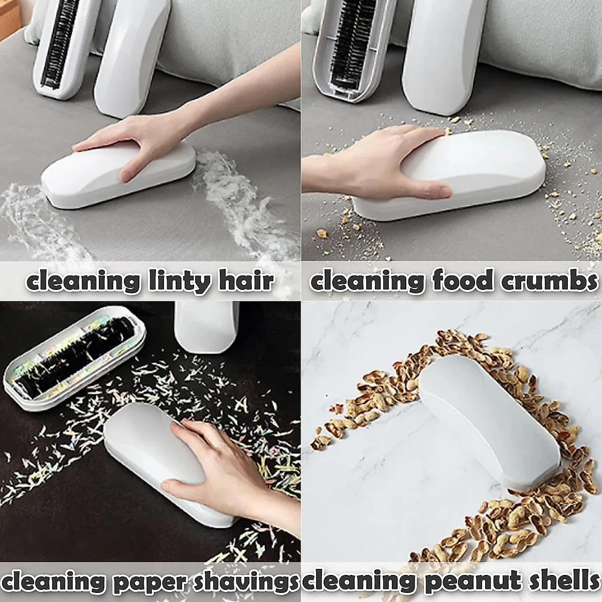 Handheld Crumb Sweeper, Reusable Handheld Crumb Sweeper Home Soft Hair Debris Collector for Servers, Crumber Tool for Table Mat Bed Sheets Sofa cleansings Brush