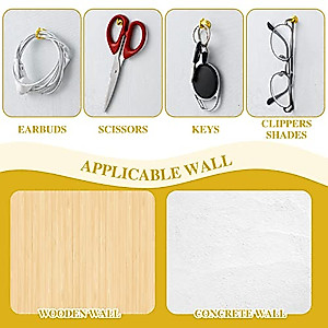 Push Pin Wall Hook Thumbtack Hooks Iron Alloy Nail Hooks for 20 lbs Home Office School Party Holiday Supply (Gold, 30 Pieces)