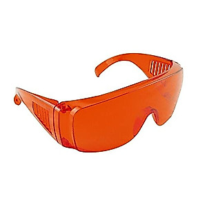 ORILAO 2PCS Dental Red Eye Protection Glasses Teeth Whitening Goggle Glasses