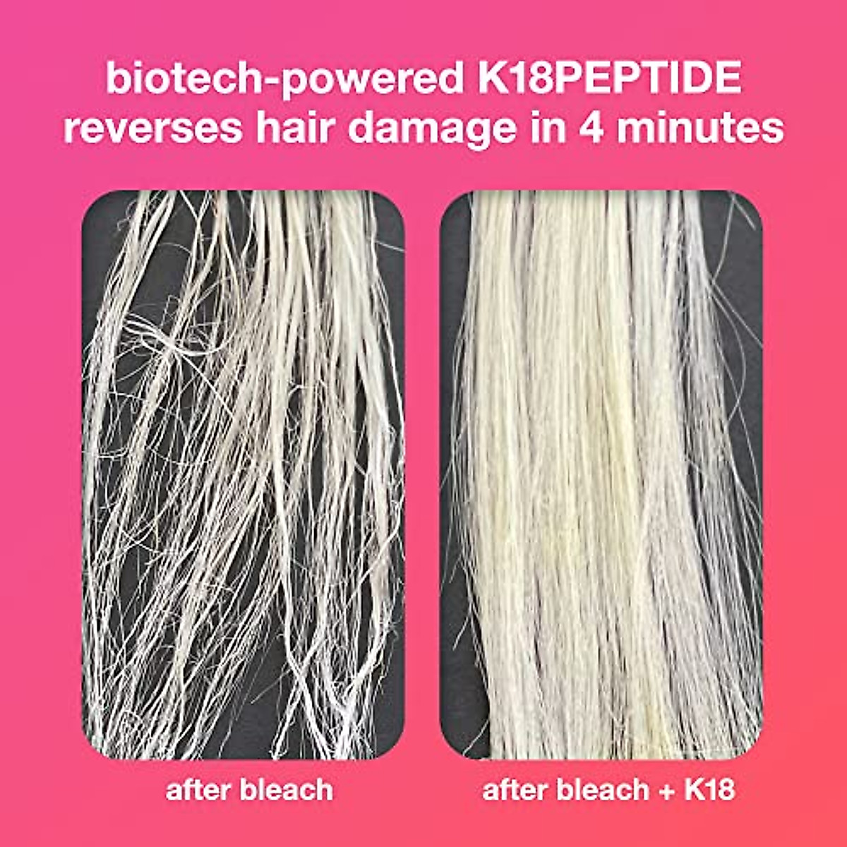 K18 Leave-In Repair Hair Mask Treatment to Repair Dry or Damaged Hair - 4 Minutes to Reverse Hair Damage from Bleach, Color, Chemical Services and Heat, 15 ml