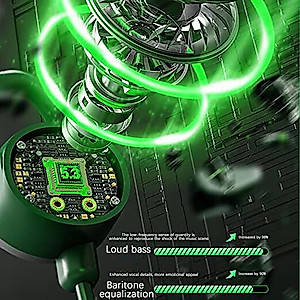 #sz0n9R Wireless Bluetooth Headset Sports Neck-Type Digital Display Noise-Cancelling Bluetooth Headset