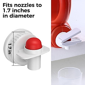 KMOUANTS [2 Pack] Laundry Detergent dispenser Nozzle Switch Holder, Upgraded Nozzles Switch Easily，detergent and softener accessories Fits Most Economic Sized Bottles、laundry room organization
