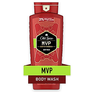 Old Spice Men's Body Wash, MVP Scent, 21 oz, Pack of 4