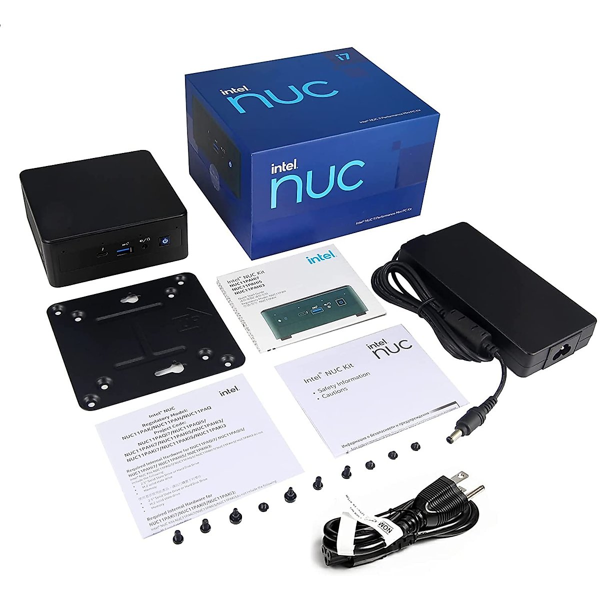 Intel NUC NUC11PAHi7 Mini PC, Quad-Core i7, NVMe SSD, 32GB RAM, 1TB NVMe, WiFi 6, BT 5.0, Thunderbolt 3, 8K Support, Quadruple Monitor Capable - The Ultimate HTPC Solution for High-Performance!