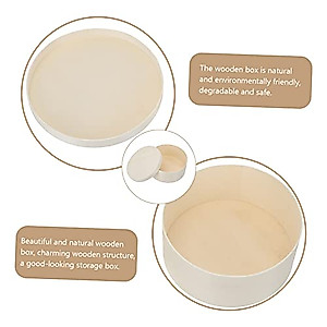 UPKOCH 2pcs Box Cheesecake Box Wooden Gift Boxes Mini Cake Stand 2 Tier Cake Stand Muffin Holder Box Cake Container Pie Dessert Round Cake Packaging Box Cake Dessert Box Packing Box Tray