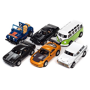 Auto World Xtraction R34 1979 Jeep CJ-5 Blue HO Scale Slot Car