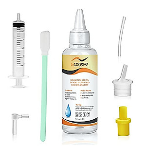 NGOODIEZ Printhead Cleaning Kit for Inkjet Printers Epson, HP, Brother, or Canon - Universal Print Head Cleaner Kit for Printer Nozzle - Works on Sublimation Ink, Pigment Ink, and Dye Ink (100mL)