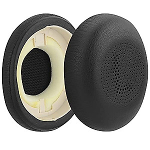 Geekria QuickFit Replacement Ear Pads for Jabra Evolve2 65 UC, Evolve2 65 MS, Evolve2 40 UC, Evolve2 40 MS, Elite 45h Headphones Ear Cushions, Headset Earpads, Ear Cups Cover Repair Parts (Black)
