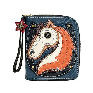 Chala Horse Zip-Around Wallet/Wristlet Horse Lover Western Rancher