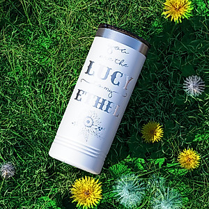 Cuptify You are the Lucy to my Ethel Skinny Tumbler with Lid Laser Engraved on White 22 oz Vacuum Insulated Birthday Gift for Women, Best Friend, Sister