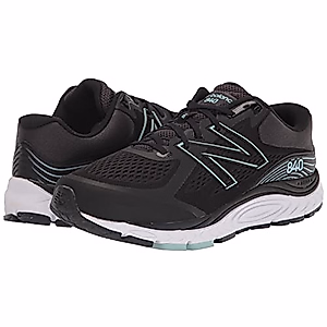 New Balance Women's 840 V5 Running Shoe, Black/Storm Blue, 8 Wide
