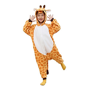 unicorns family Unisex Children Animal Pajamas Luxury Fleece with Pocket One-Piece Cosplay Costume for Kid Halloween