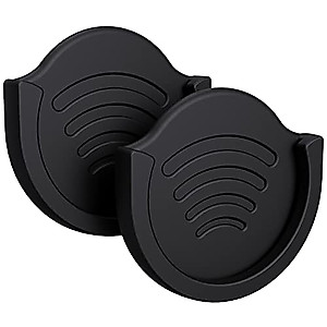 pop-tech Car Grips Mount for Phone Stand, 2 Pack Car Phone Holder for Collapsible Grip/Socket Mount Users with 3M Sticky Adhesive Replacement Used on Dashboard, Home, Desk, Wall - Black