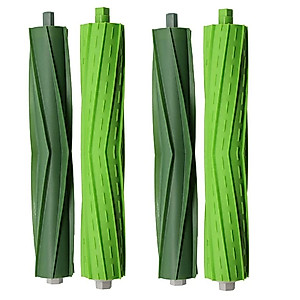 2 Set Replacement Rubber Roller Brushes Compatible for iRobot Roomba e i and j Series i3 i3+ i6+ i7 i7+ i8+ Plus E5 E6 E7 j7 (7150) j7+ (7550) Vacuum Cleaner Accessories