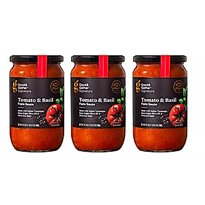 Italian Tomato & Basil Pasta Sauce 3 Glass Jars 24.3oz each - By Good & Gather Signature