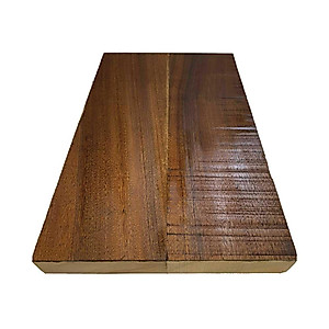 Exotic Wood Zone's Sapele Electric/Bass Musical Guitar | Luthier Tonewood Body Blanks | 21" x 14" x 1-3/4" - Unglued Planed (2 Pcs)