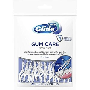 Glide Pro-Health Advanced Floss Picks 30 Ea (Pack of 5)