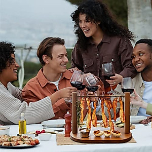 Bacon Serving Dishes for Entertaining - Pack of 1 Wooden Bacon Display for Men Who Have Everything or House Warming Gifts New Home - Unique Gifts for Dad