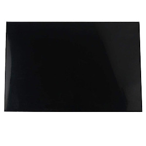 Mr.Power 11.6 x17 Inch Guitar Bass Pickguard Blank Material DIY Sheet Scratch Plate Backplate for Strat Tele Guitar Jazz P Bass (3Ply Black)