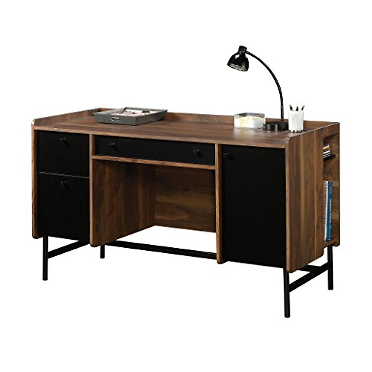 Sauder Harvey Park Desk, Grand Walnut finish