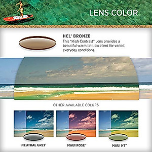 Maui Jim Men's and Women's Ah Dang! Polarized Fashion Sunglasses, Tortoise/HCL® Bronze, Medium