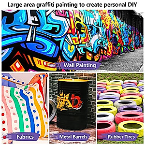 GNIDVSDLF Paint Markers 10 Jumbo Colored with 15mm Felt Tips - Acrylic Paint Pens for Rock Painting, Stone, Ceramic, Glass, Wood, and Canvas Window Kids Adults