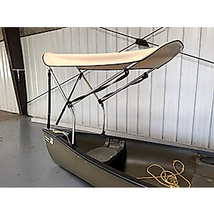 Beige 2' by 6' Canoe/Kayak Sun Shade/Canopy by Cypress Rowe Outfitters