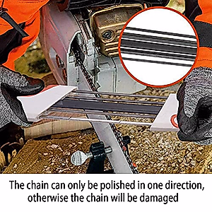 Kenshopping 2-in-1 4.0mm Easy File Chainsaw Chain Sharpener for Stihl Pitch 3/8" Diameter 5/32"