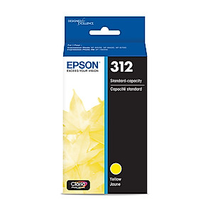 EPSON T312 Claria Photo HD -Ink Standard Capacity Yellow -Cartridge (T312420-S) for select Epson Expression Photo Printers