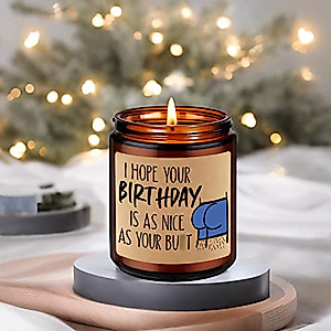 GSPY Funny Birthday Scented Candles - Birthday Gifts for Boyfriend, Husband, Him - Rude Birthday Gifts, Happy Birthday Gifts for Men, Boyfriend, Husband, Fiance - Gay Birthday, Funny Bday Gifts