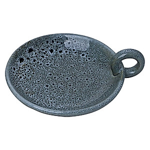 Beavorty 1Pcs Candle Holders Plate Household Candle Storage Plate Vintage Style Round Ceramic Candle Plate Elegant Candle Tray with Handle for Home Decor, Dining Table or Spa (Random Color)