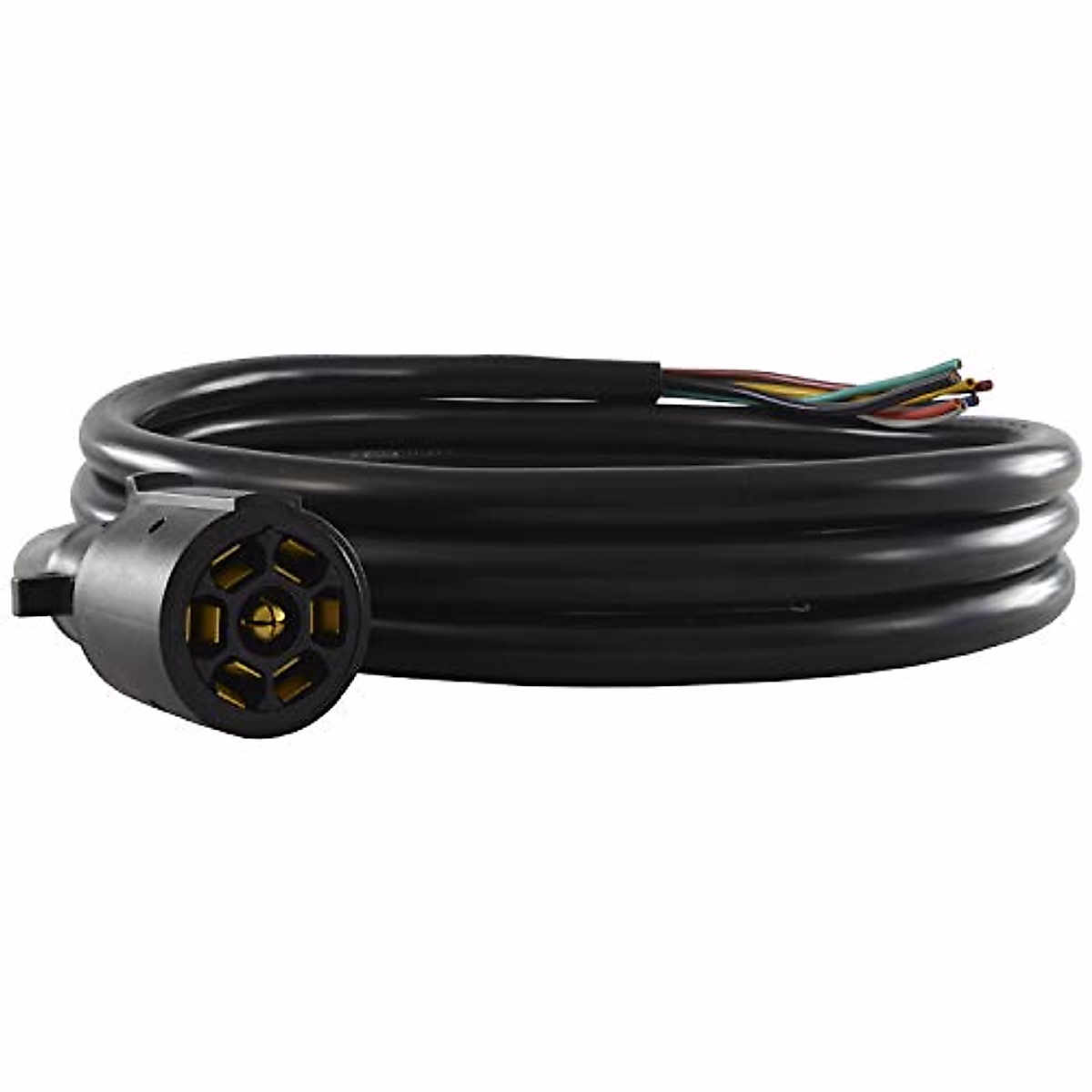 Conntek 10110-300 Heavy-Duty 7-Way Plug to Roj (25 Feet),Black