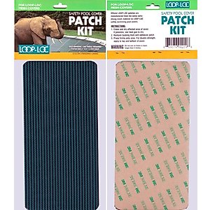 Loop Loc Mesh Patch Kit - Incls. 3- 4 Inch X 8In Adhesive Transfer Patches For Loop Loc Mesh Safety Covers