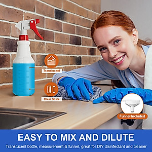 Bealee Plant Mister Spray Bottle (3 Pack, 16 oz), Plastic Empty Sprayer Bottles, Refillable Mist & Stream Water Misting Sprayer for Planting, Cleaning Solutions, Hair Care, Pet, BPA Free