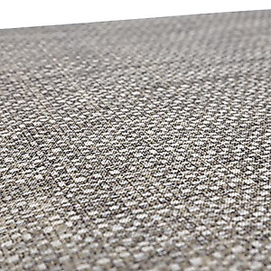 Pillow Perfect Remi Solid Indoor/Outdoor Wicker Patio Seat Cushion Reversible, Weather and Fade Resistant, Round Corner - 19" x 19", Grey, 2 Count