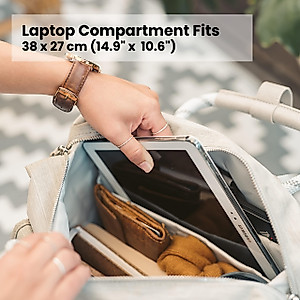 Nordace Comino Totepack Smart Convertible Bag Backpack with USB Charging Port, Water Resistant - 15.6 Inch Laptop Compartment Laptop Backpack for Everyday, Work, and School (Charcoal)