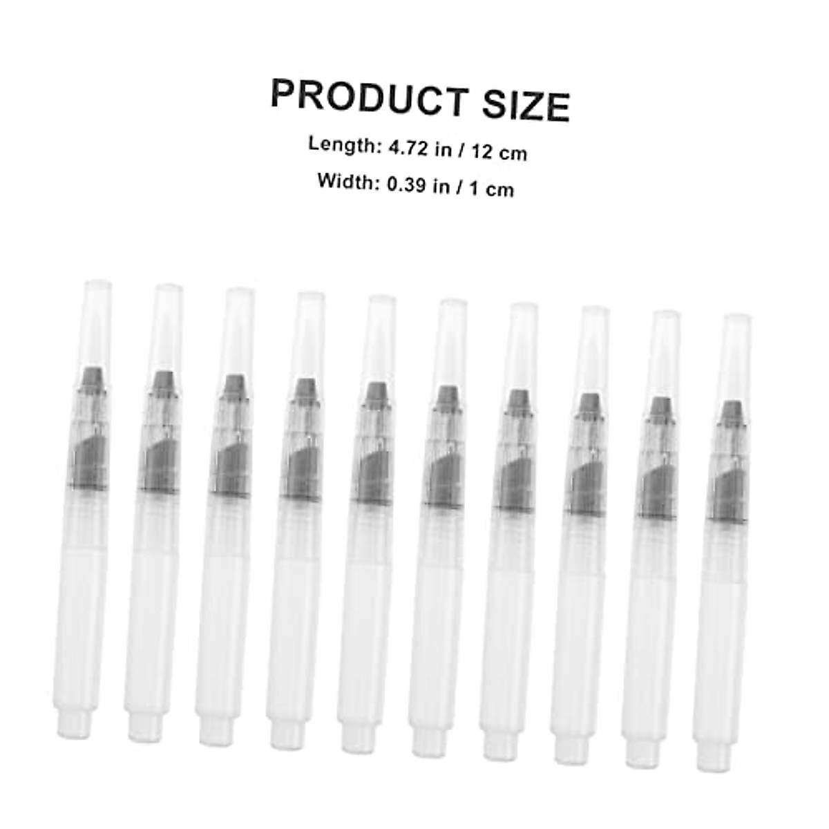 10pcs Travel Set Paint Brushes Set Bulk Pencils Water Brush Water Coloring Brush Pen Water Pen Flat Pen Writing Brush Watercolor Brush Water Soluble Brush Set Refillable