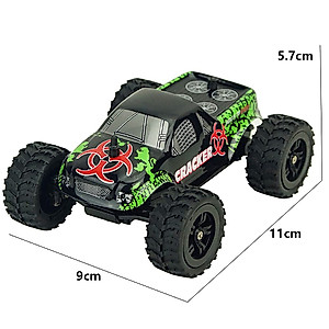 Adepe 2.4Ghz Radio Remote Control Car 1/32 Mini RC Truck High Speed Cross Country Vehicle Drift Racing Model Toy for 3-12 Years Old Children Boys Kids Christmas Birthday Gift