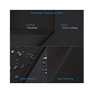 EPESTOEC Gear Grill Cover BBQ Cover Grill Covers Heavy Duty Gas Barbeque Grill Cover BBQ Grill Covers, 58 Inch, Dark Black Color