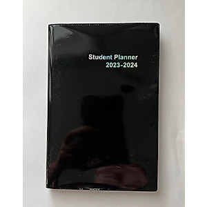 Student Planner 2023-2024 (black) Simplified 2023-2024 Student Planner To Stay Organized - A Beautiful 7.5" x 5" Planner for Middle and High School Students with Weekly & Monthly Spreads For The 23-24 Academic Year