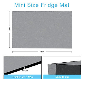 Mat for Ice Makers Countertop, Mat for Under Ice Maker Absorbent Drying Mat for Kitchen Appliance, Nugget Ice Maker Machine Mat, Small Portable Ice Maker Mat, 19''x12'', Grey