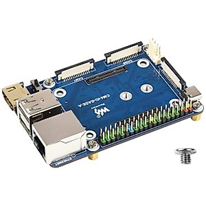 for Raspberry Pi Compute Module 4,Mini Base Board (A) with Standard CM4 Socket and Raspberry Pi 40PIN GPIO Header Onboard Multiple Connectors CSI/DSI/FAN/HDMI/USB/RJ45, etc.