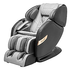 Osaki OS-Champ | Black & Gray | 2D SL-Track Full Body Massage Chair | Zero Gravity | Lumbar Heating | Foot & Calf | Auto Mode | Full Air Bag Compression | Bluetooth Speaker | Space Saving