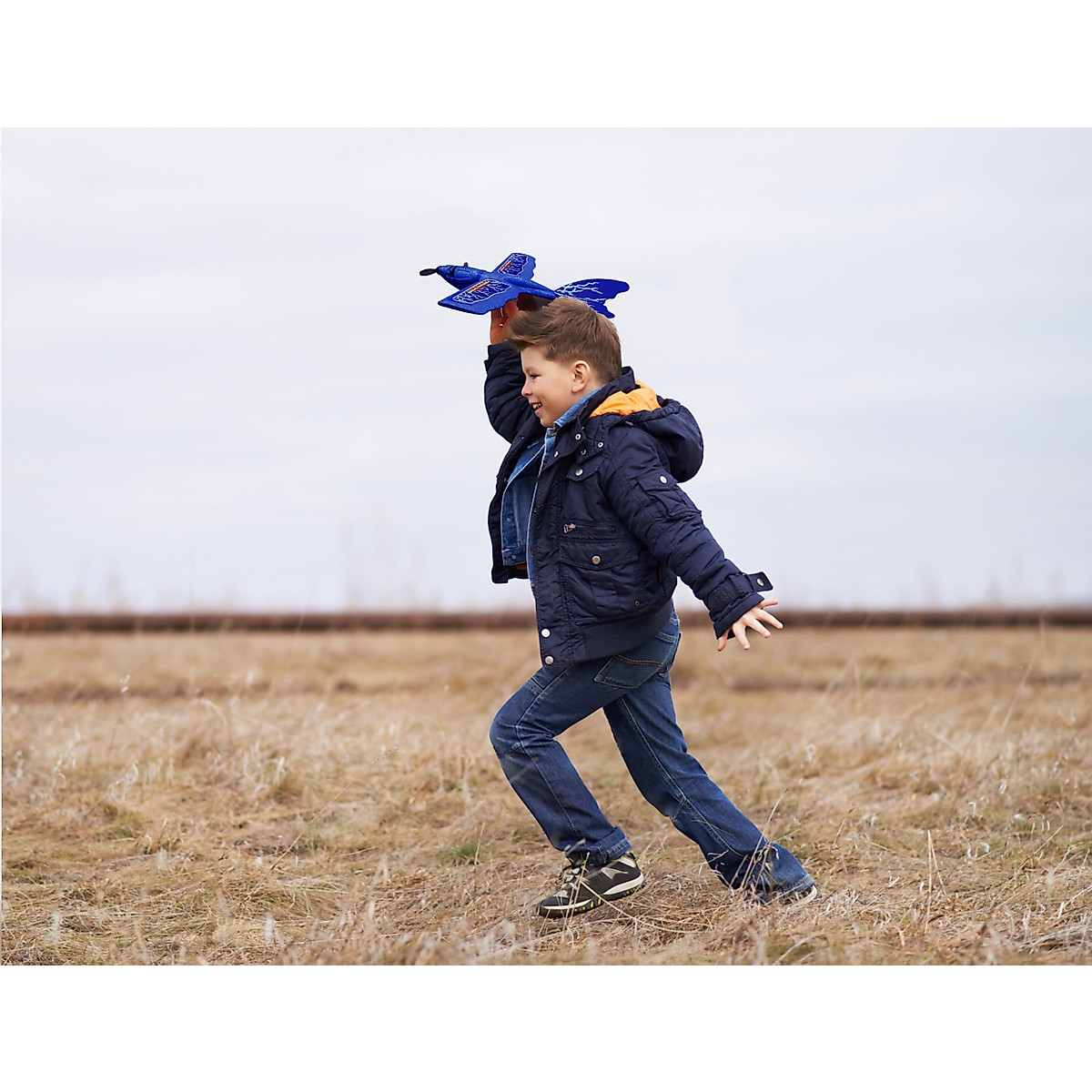 Top Secret Toys Aero-Storm Aerobatic Toy Stunt Plane (Blue) with Air Powered Engine, High Flying Trick Airplane, Propeller Powered by Hand Pump Pressurized Air, STEM Toy for Kids, Boys, Girls Ages 8+