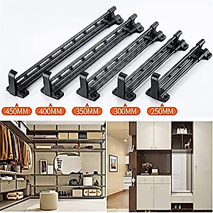 Extendable Clothes Rail - Sliding Wardrobe Closet Rod, Wardrobe Clothes Rails, Sliding Telescopic Rod For Wardrobe Wardrobe Laundry Room, Space Saving Hangers Organizer ( Size : 350MM/14INCH )